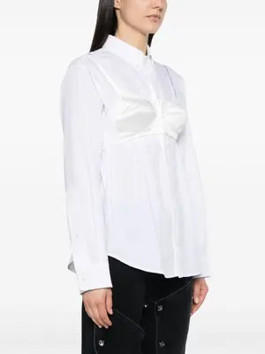 Vaquera Built-in Bra Cotton Shirt