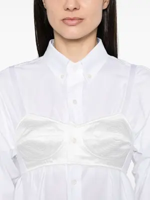Vaquera Built-in Bra Cotton Shirt