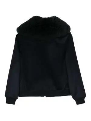 LISKA Cashmere Bomber Jacket - Blue