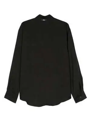 MSGM Pointed-collar Satin Shirt