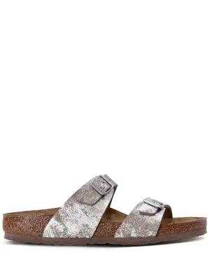 BIRKENSTOCK Sydney Metallic-effect Sandals