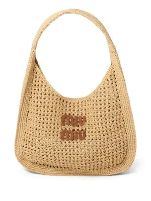 Miu Miu Raffia Tote Bag