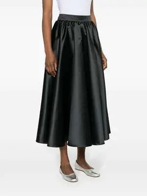PATOU Volume Satin Midi Skirt