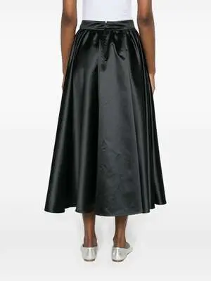 PATOU Volume Satin Midi Skirt