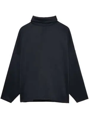 Fear Of God Logo-appliqué Polo-collar Sweatshirt - Black