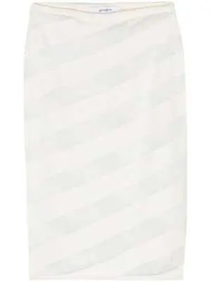 Gimaguas Zebara Semi-sheer Panel Skirt