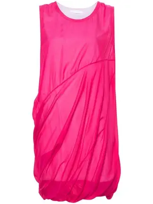Helmut Lang Silk Mini Dress - Pink