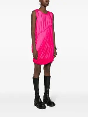 Helmut Lang Silk Mini Dress - Pink