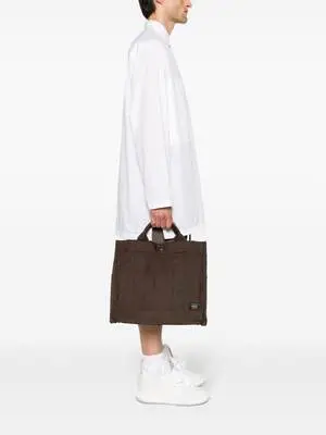 PORTER-YOSHIDA & CO Smoky Logo-patch Tote Bag