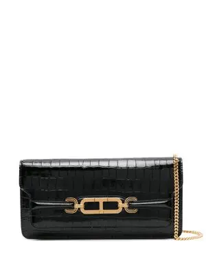 TOM FORD Whitney Crocodile-embossed Shoulder Bag