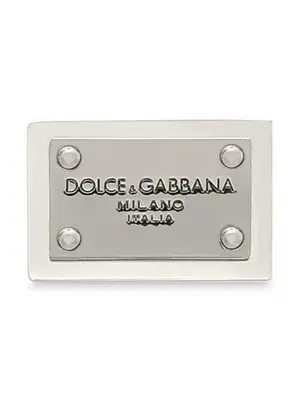 Dolce & Gabbana Logo-engraved Pin - Silver