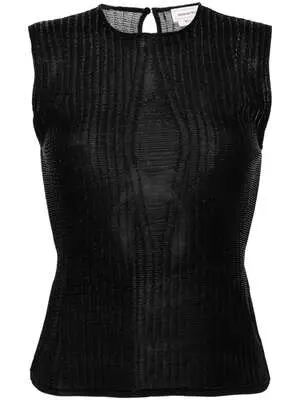 Alexander McQueen Metallic-threading Knitted Tank Top