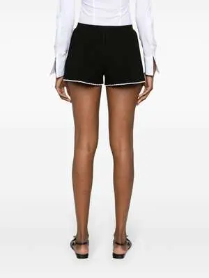 Jacquemus Le Short Plissé Knitted Shorts - Black