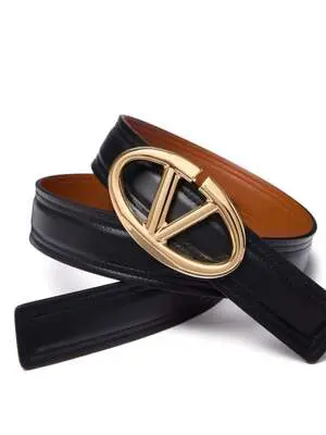Valentino Garavani 30mm Vlogo The Bold Edition Belt