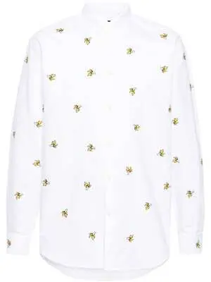Dsquared2 Fruit-embroidered Cotton Shirt - White