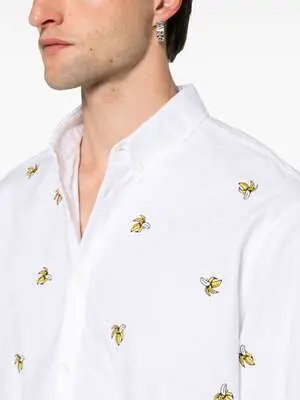 Dsquared2 Fruit-embroidered Cotton Shirt