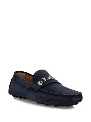 Philipp Plein Gothic Plein Suede Moccasins