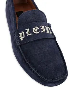 Philipp Plein Gothic Plein Suede Moccasins
