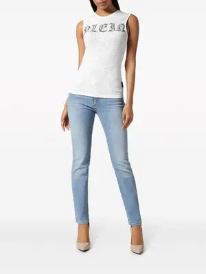 Philipp Plein Crystal-embellished Tank Top