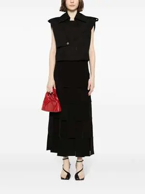 JNBY Trench-style Cotton Vest - Black