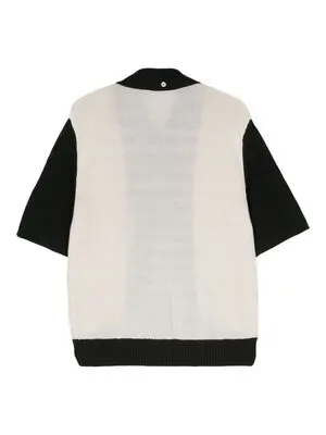 WINNIE N.Y.C Colour-block Knitted Shirt