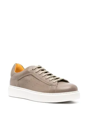 DOUCAL'S Flatform Leather Sneakers