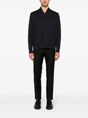 Harris Wharf London Stretch-jersey Bomber Jacket