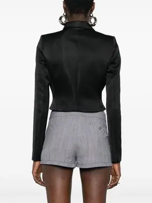 Coperni Cropped Double-breasted Blazer - Black