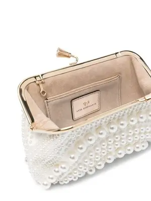 ANYA HINDMARCH Maud Pearl-embellished Clutch