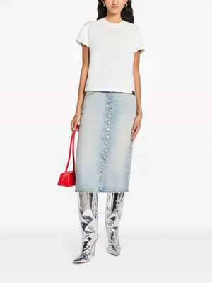 COURREGES Ac Straight Cotton T-shirt