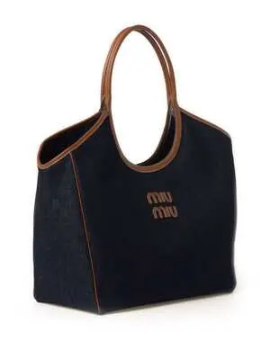 Miu Miu Ivy Denim Tote Bag