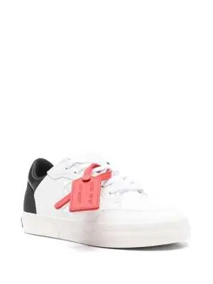Off-White Low Vulcanized Leather Sneakers - White