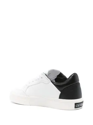 Off-White Low Vulcanized Leather Sneakers - White