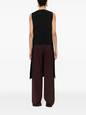 Alberta Ferretti Cut-out Long Gilet