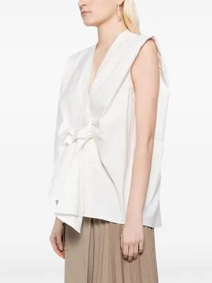 JNBY Pleated Sleeveless Blouse