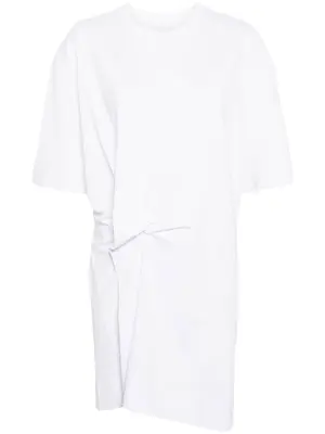 JNBY Pleated Asymmetric Dress - White