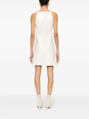COURREGES Slash Buckle Mini Dress - White