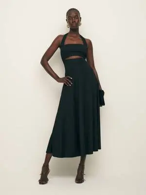 knitted pleated midi dress Knitted Pleated Midi Dress – The Alley Online main image 0