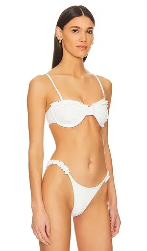 MORE TO COME Amelia Ruffle Bikini Top