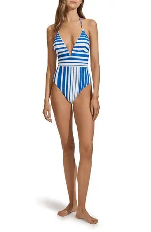 REISS Lenny Stripe One-piece Swimsuit