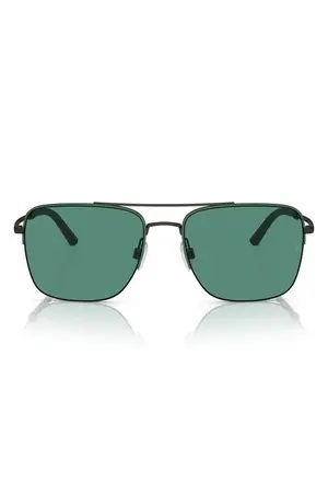 Oliver Spencer Roger Federer Semirimless Sunglasses - Green