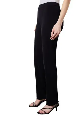 Ming Wang Straight Leg Knit Pants
