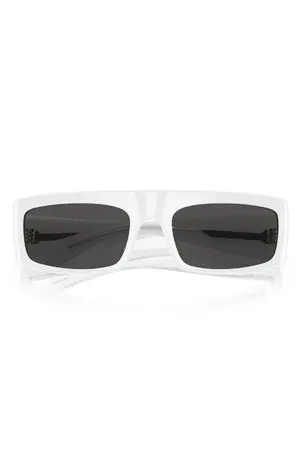 Oliver Spencer Oliver Peoples X Khaite 1979c 56mm Rectangular Sunglasses White