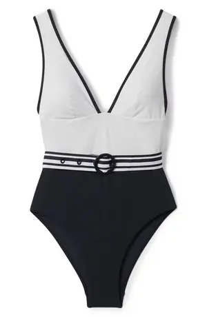 REISS Willow Belted One-piece Swimsuit