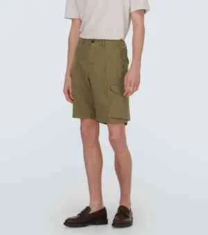 SLOWEAR Incotex Cotton And Linen Cargo Shorts