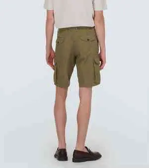 SLOWEAR Incotex Cotton And Linen Cargo Shorts