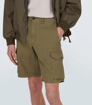 SLOWEAR Incotex Cotton And Linen Cargo Shorts