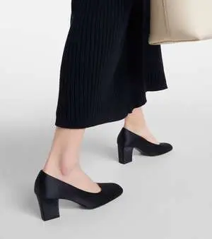 THE ROW Fiore Satin Pumps