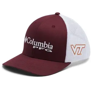 Columbia Virginia Tech Hokies Pfg Snapback Adjustable Hat - Maroon