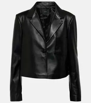 JOSEPH Cropped Leather Jacket
